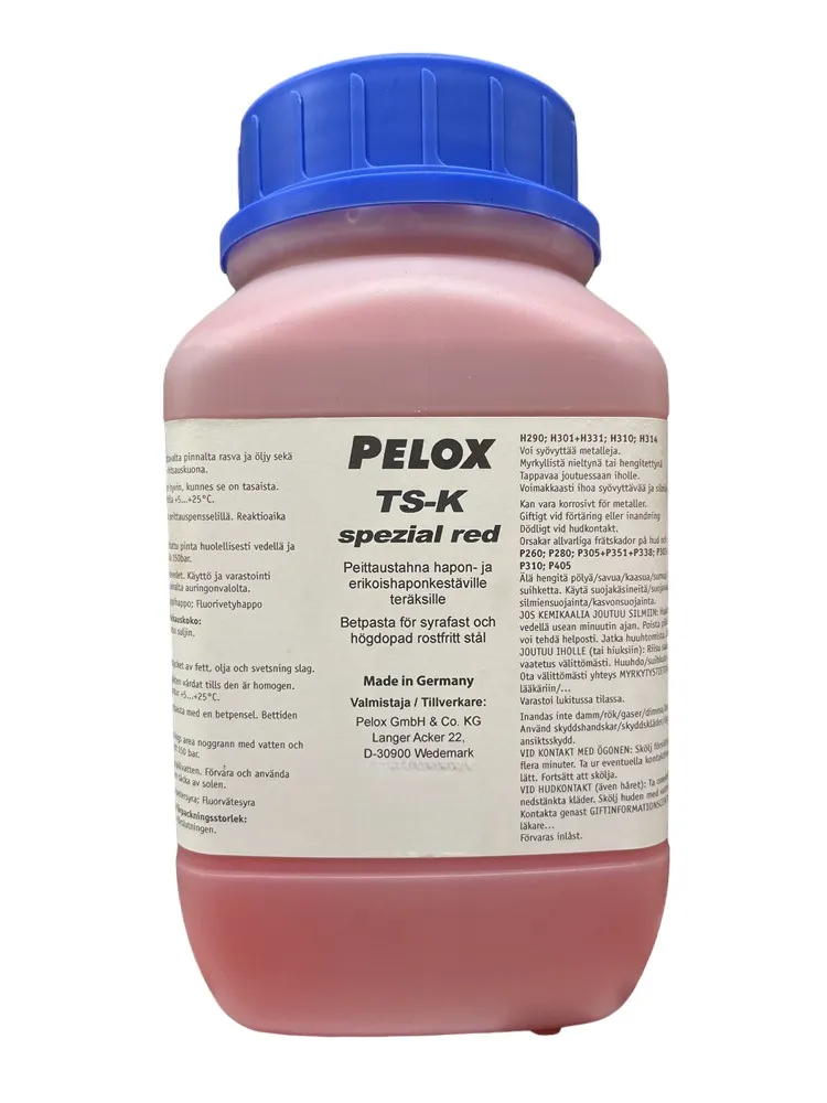 PELOX PEITTAUSTAHNA TS-K SPEZIAL RED 2KG - Tampereen Pirkka-Hitsi Oy